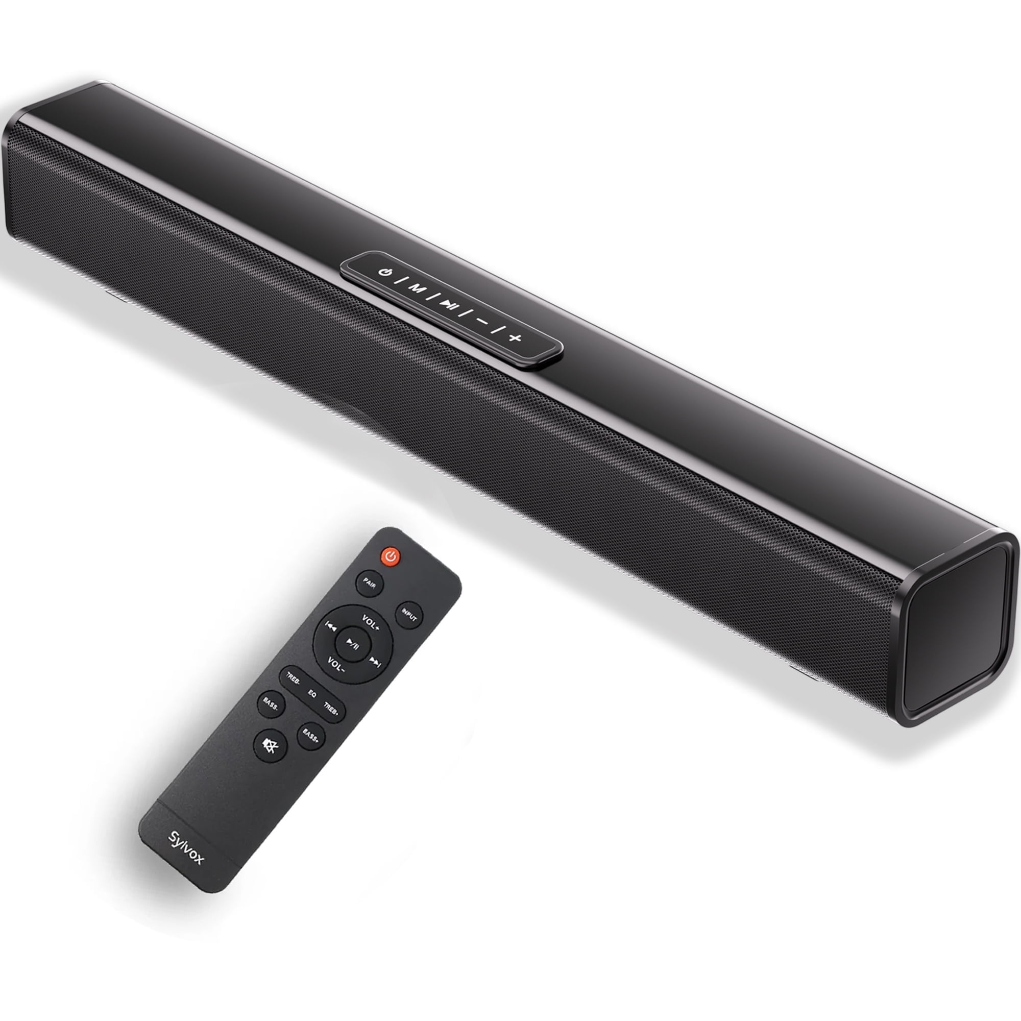 SYLVOX All-in-One Soundbar, 30-Watt 2.0 Channel 4 EQ settings Sound Bar ...