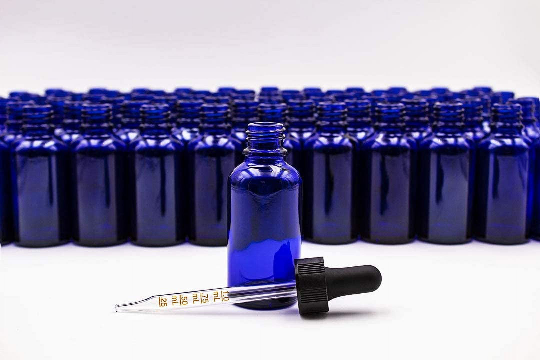 1 oz (30ml) Cobalt Blue Dropper Bottles with Graduated Dropper ...