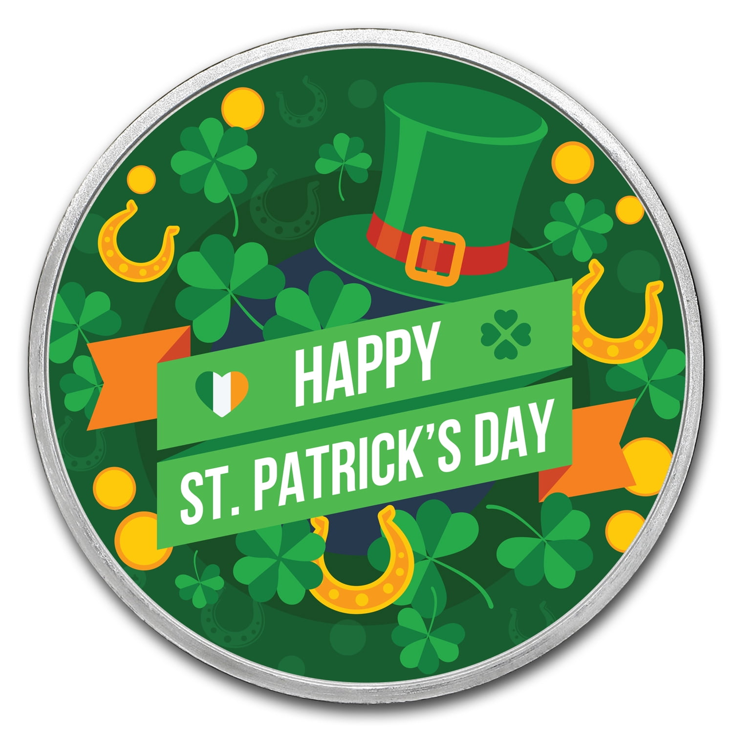 1 oz Ag Colorized Round - APMEX (St. Patrick's Day, Lucky Charms ...