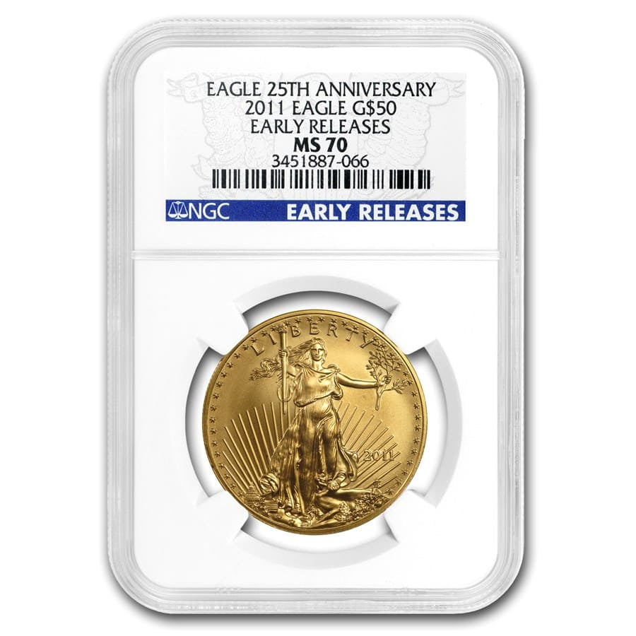 1 oz American Gold Eagle MS-70 NGC (Random Year) - Walmart.com