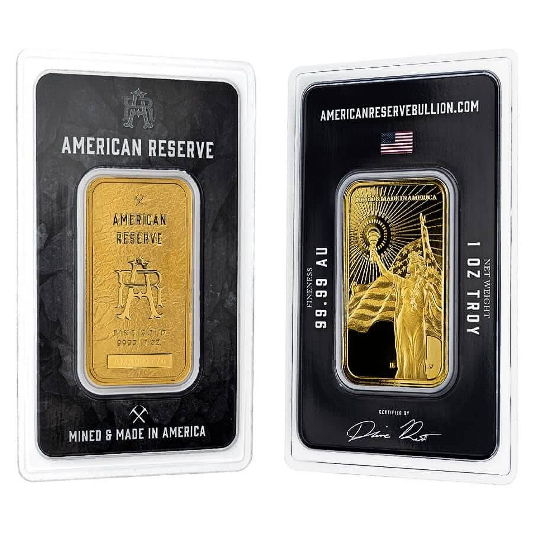 1 oz Asahi American Reserve Columbia Goddess Gold Bar .9999 Fine ...