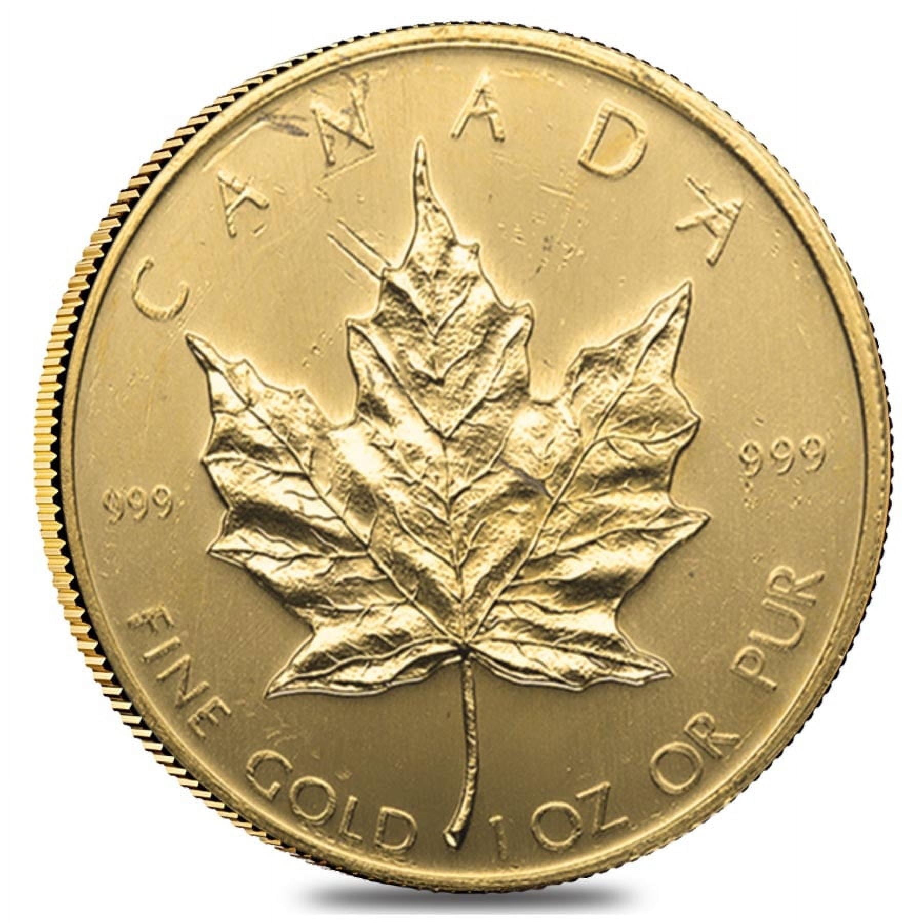 Royal Canadian Mint 1 oz Gold Maple Leaf Coin ($50 CAN Denomination ...