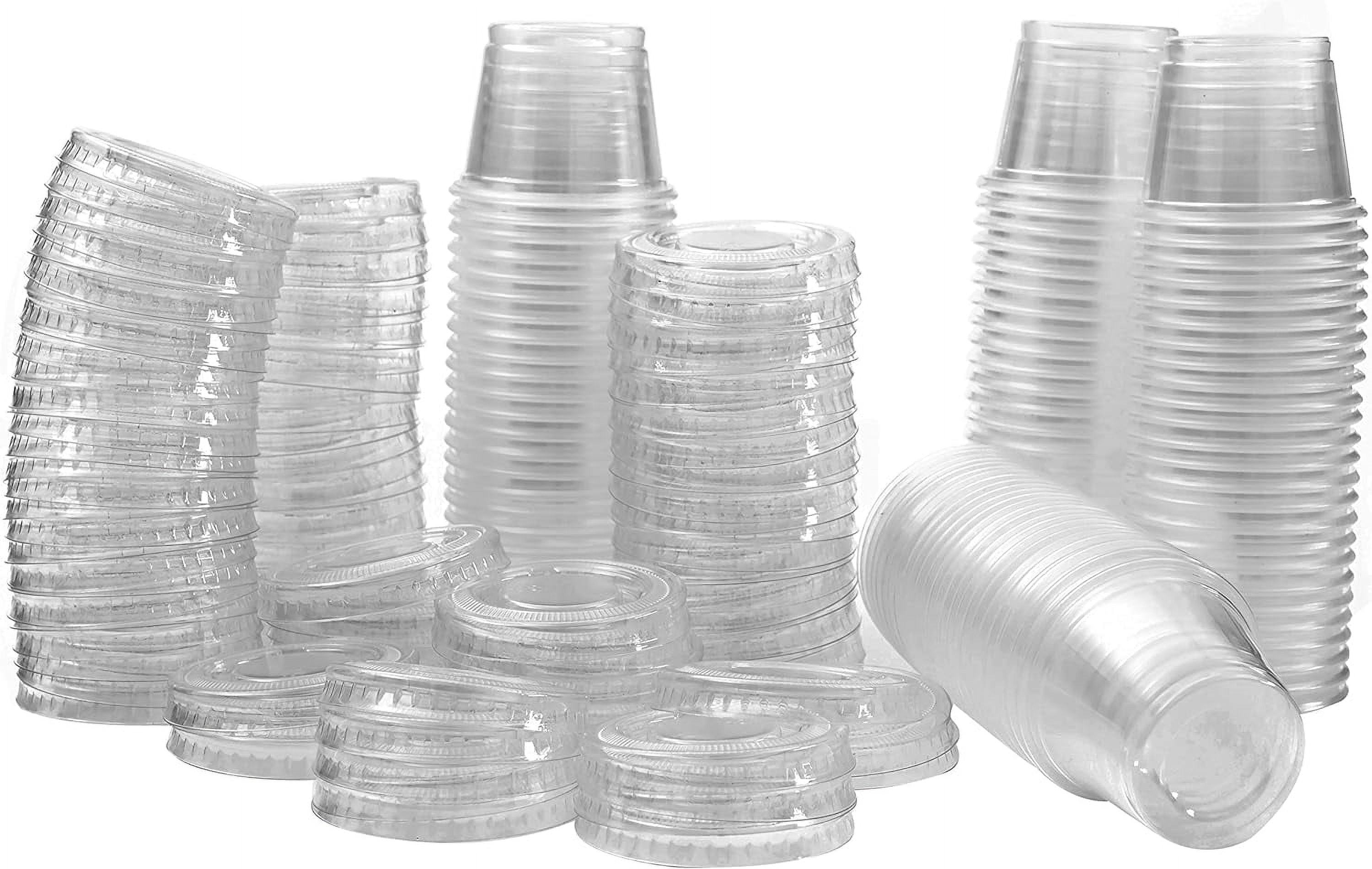 1 oz Containers with Lids | Disposable Plastic Jello Shot Cups | Small ...