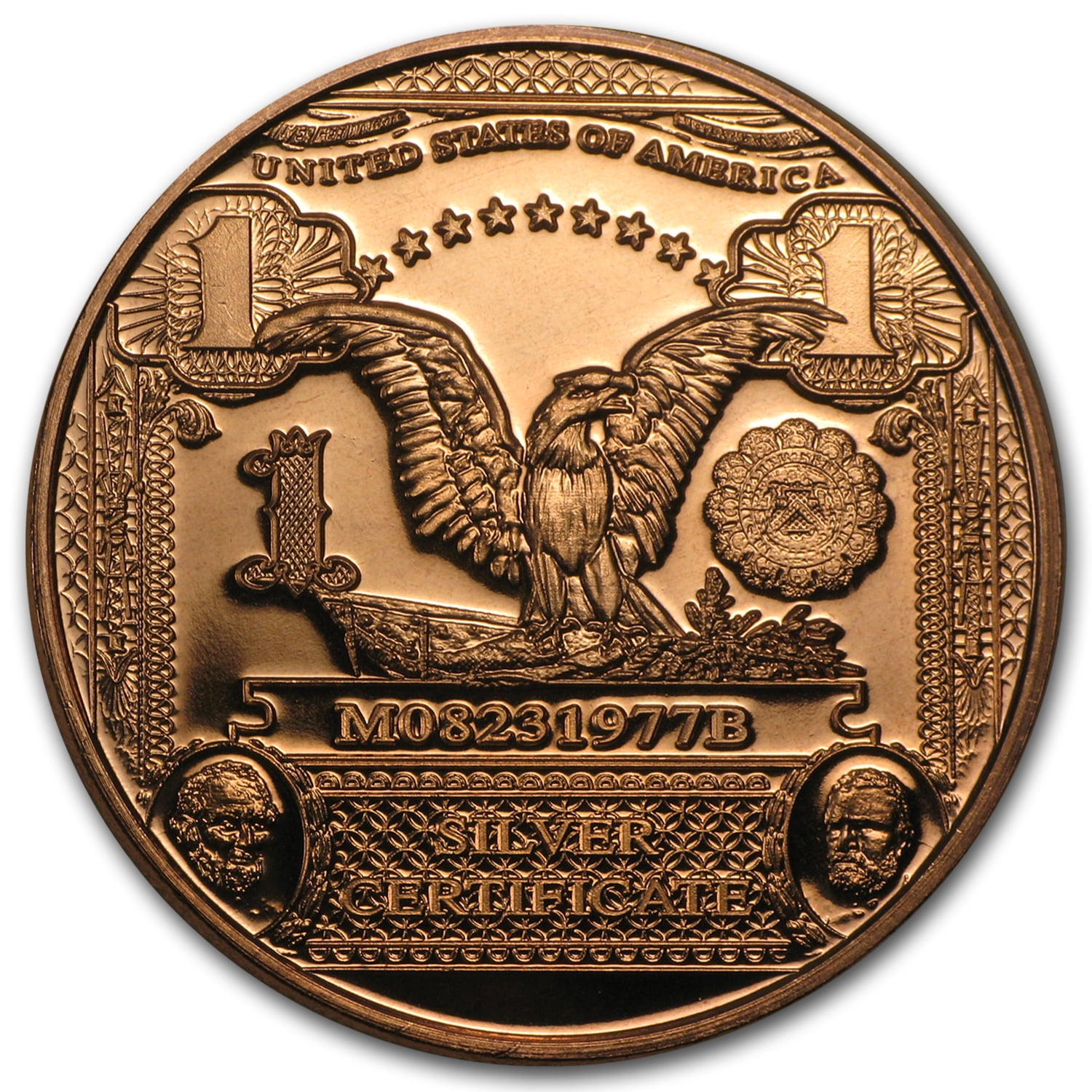 1 oz Copper Round - $1.00 Eagle Banknote Replica - Walmart.com