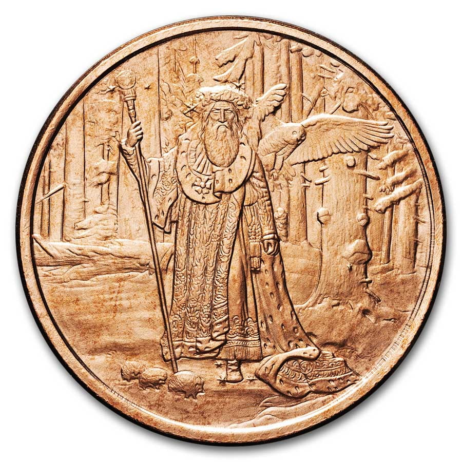 1 oz Copper Round - Celtic Lore: Merlin - Walmart.com