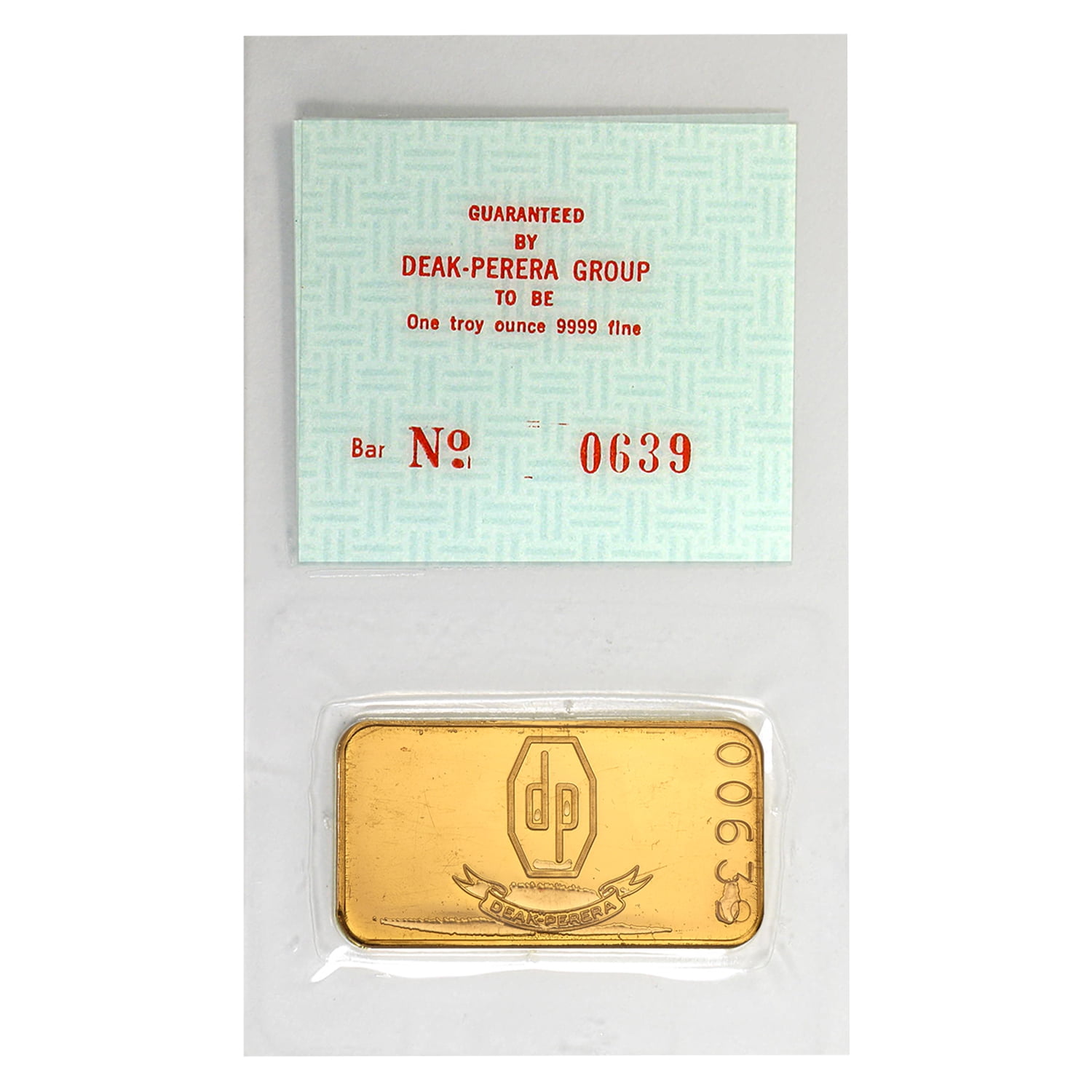 1 oz Gold Bar - Deak-Perera (In Assay) - Walmart.com