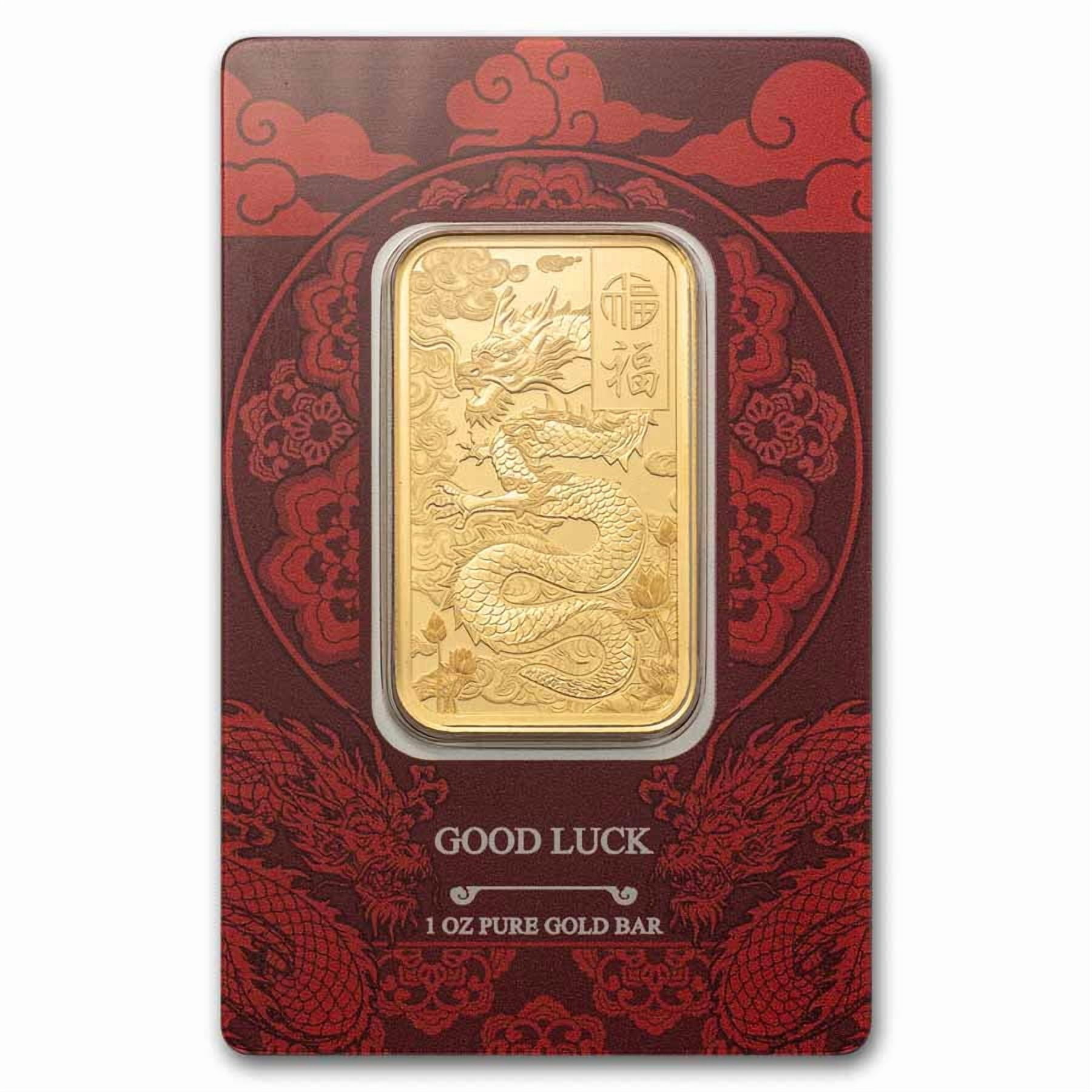 2025 1 oz Gold Bar – PAMP Good Luck Yellow Dragon (Assay) - Walmart.com