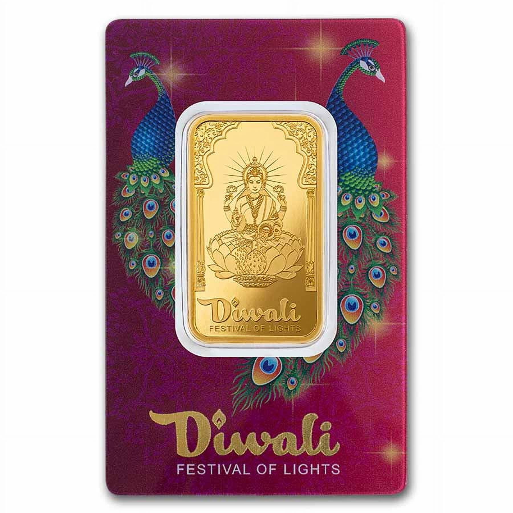 1 oz Gold Bar - PAMP Diwali 2024 Lakshmi & Peacock (Assay) - Walmart.com