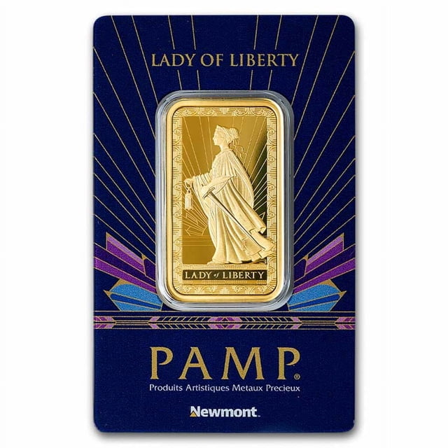 1 oz Gold Bar - PAMP Lady of Liberty (In Assay) - Walmart.com