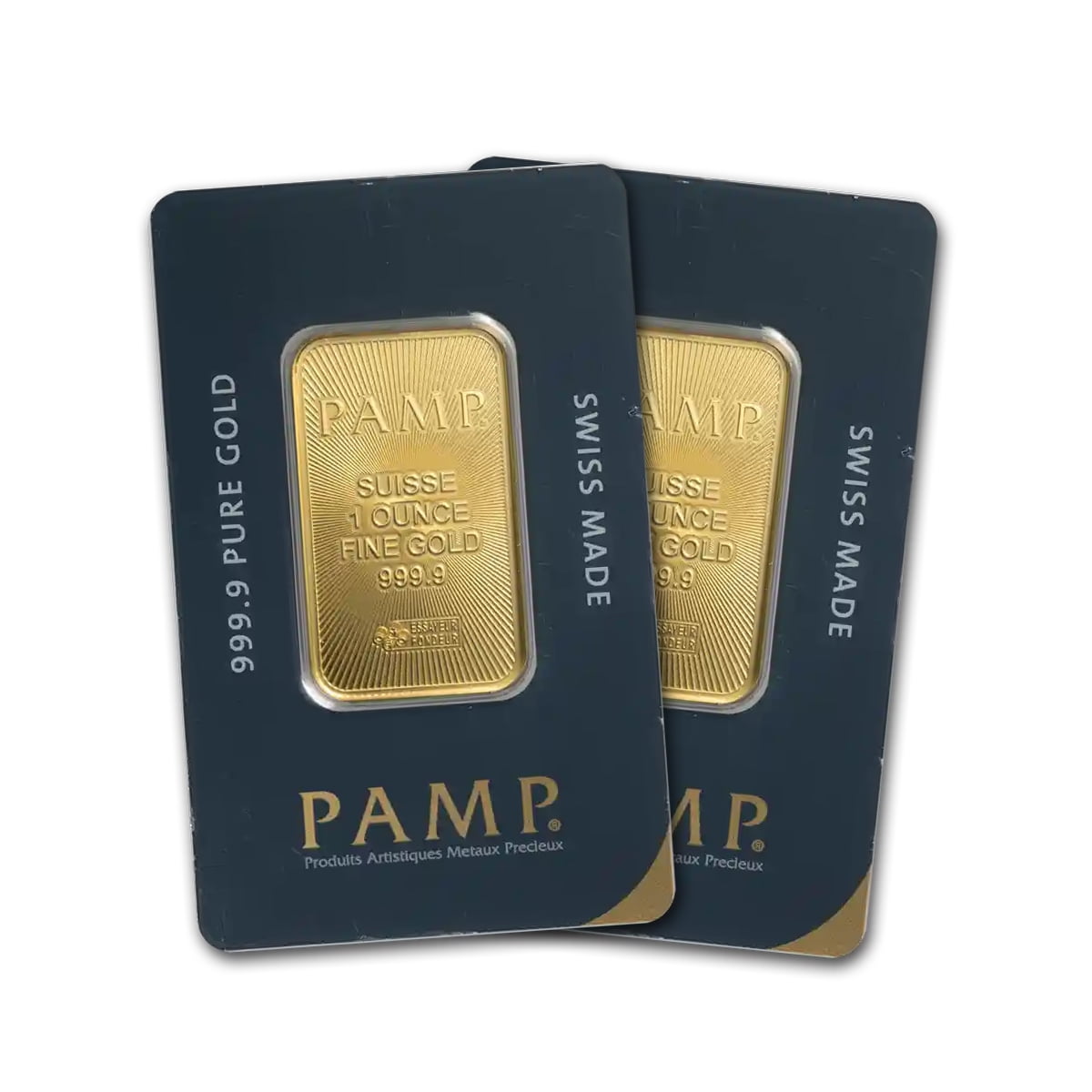 PAMP Suisse 1 oz Gold Bars - Set of 2 with Assay Card - Walmart.com