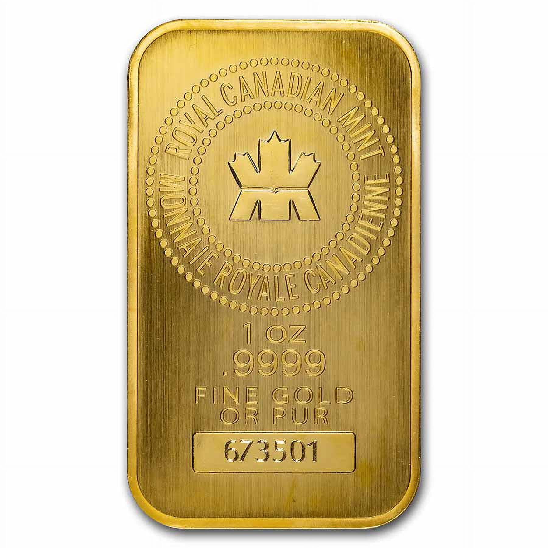 1 oz Gold Bar - Royal Canadian Mint RCM - Walmart.com