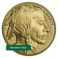 U.S. Mint 1 oz Gold Buffalo Coin BU, .9999 Fine Gold, Random Year ...