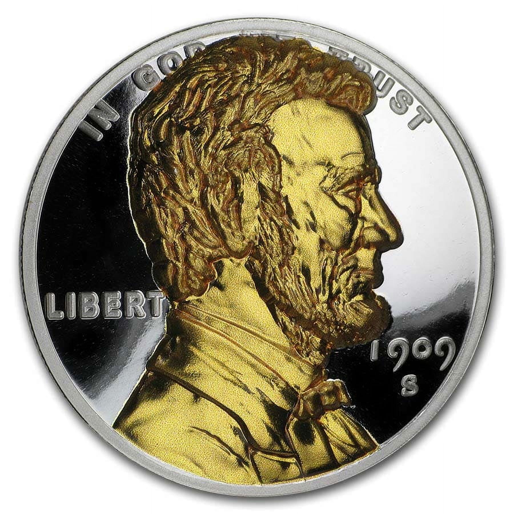1 oz Gold Gilded Silver Round - American Legacy: Lincoln Cent - Walmart.com