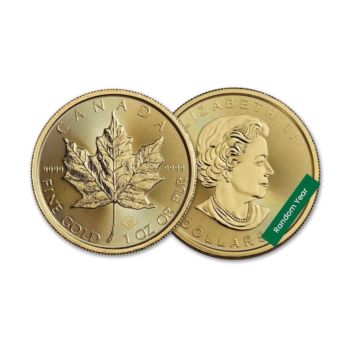 1 oz Gold Maple Leaf Coin BU - Random Year - 2 Coins - Walmart.com