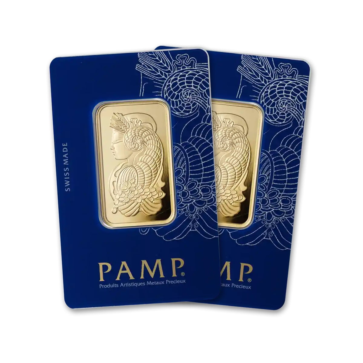 Swiss PAMP Suisse 1 oz Gold Bars - Lady Fortuna Veriscan® (2 Bars ...