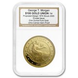 1 oz Gold Round - $100 Gold Union George T. Morgan Proof UCAM NGC ...
