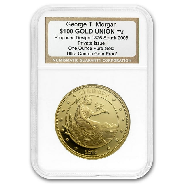 1 oz Gold Round - $100 Gold Union George T. Morgan Proof UCAM NGC ...
