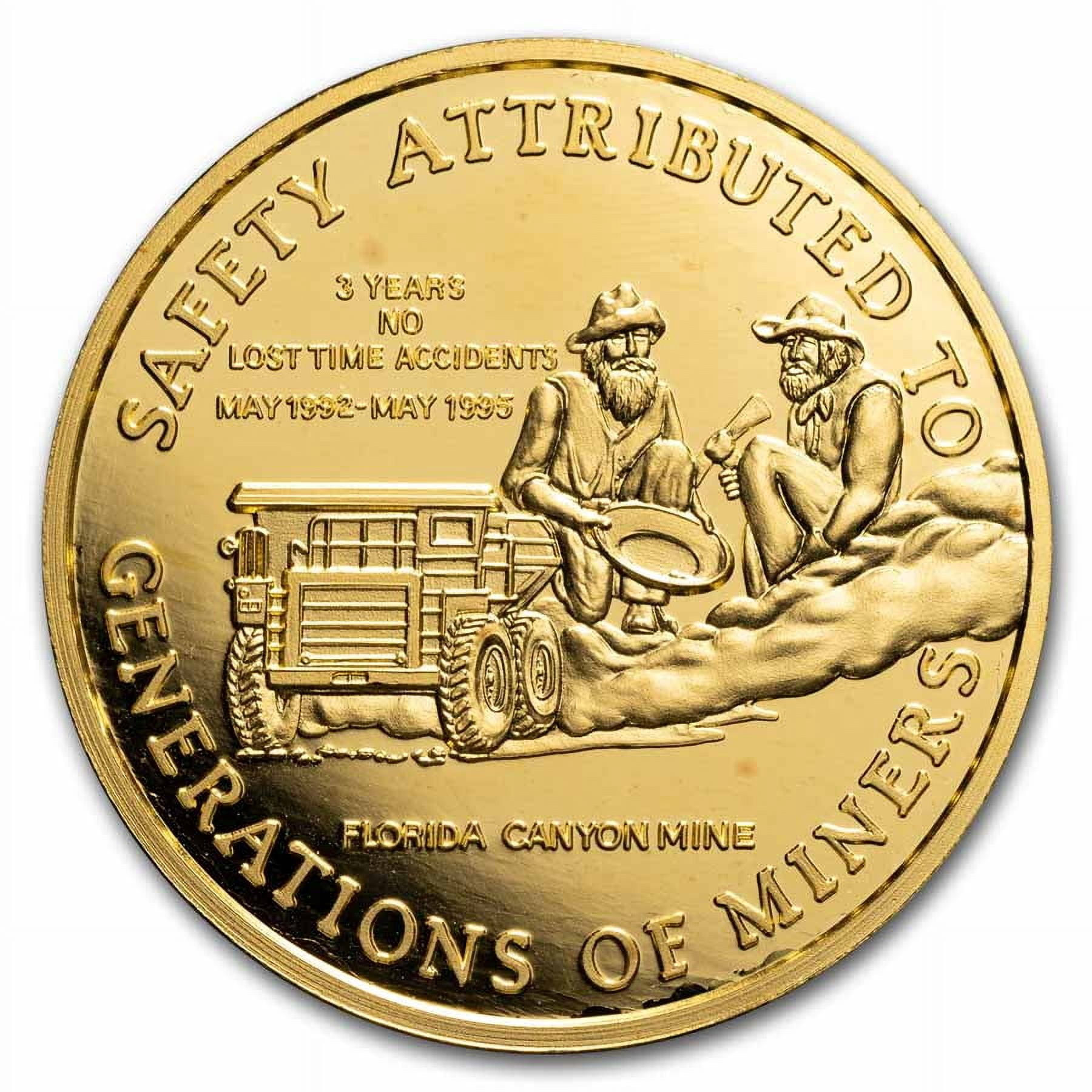 1 oz Gold Round - 1995 Pegasus Gold (Florida Canyon Mining) - Walmart.com