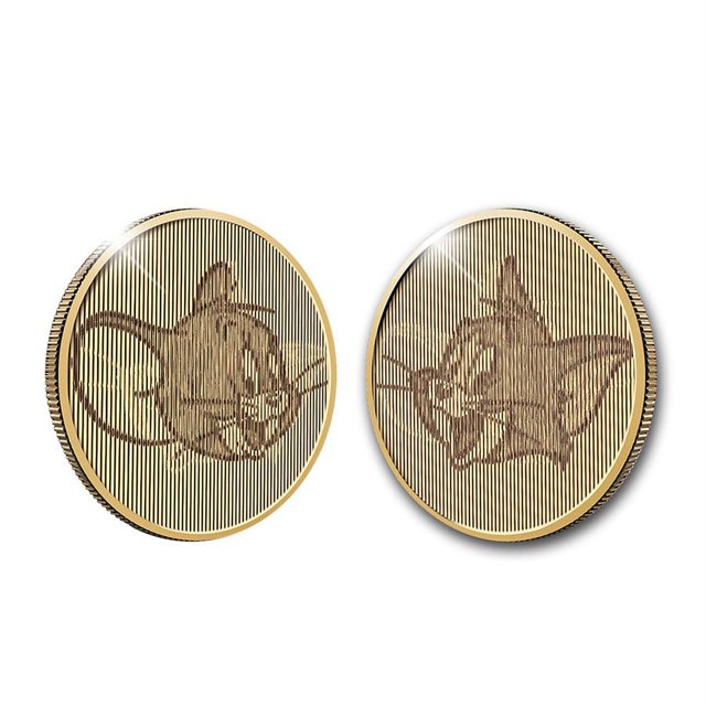 1 oz Gold Round - Tom & Jerry® 80th Anniversary Multiview Medal ...