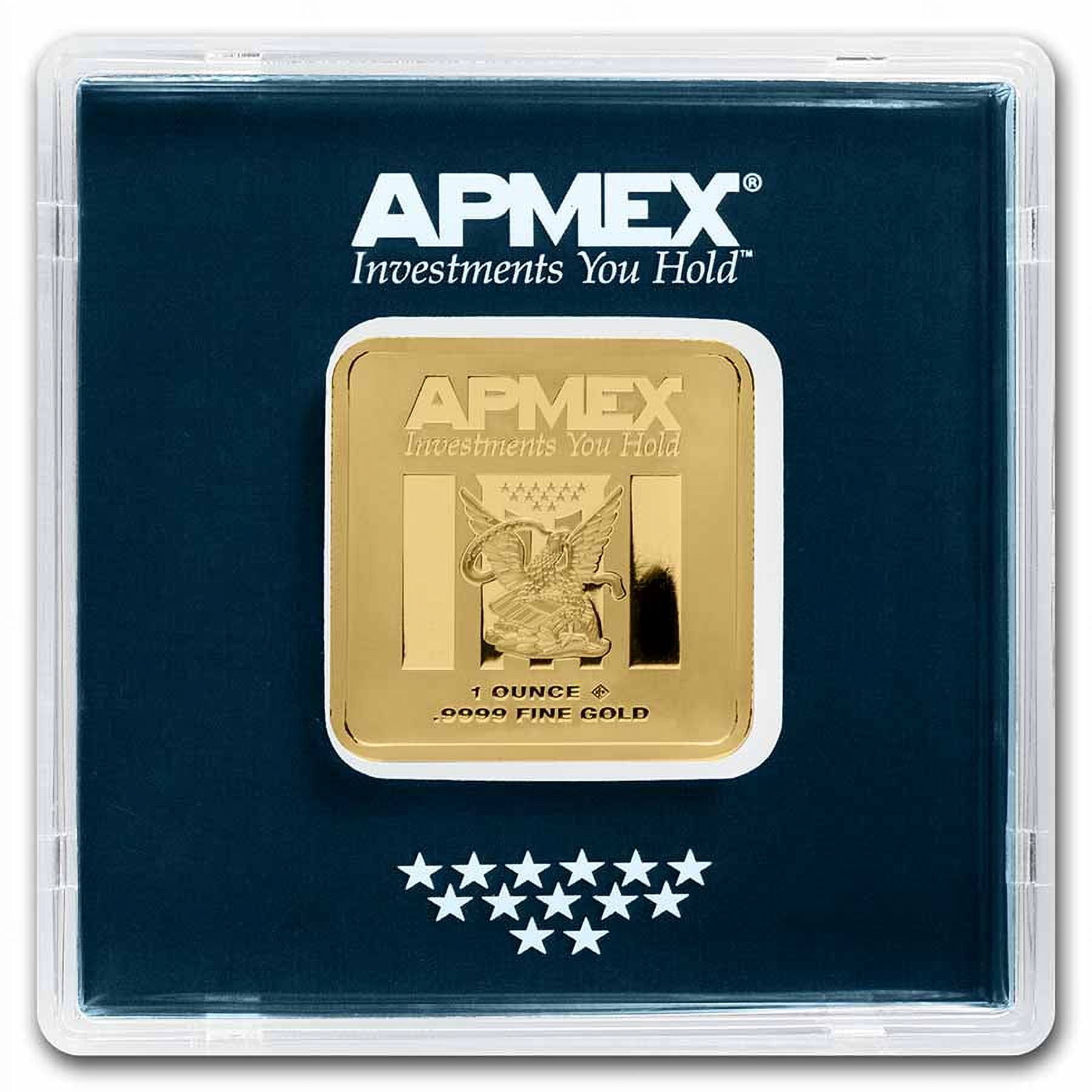 1 oz Gold Square Bar - APMEX (Encapsulated w/Assay) - Walmart.com