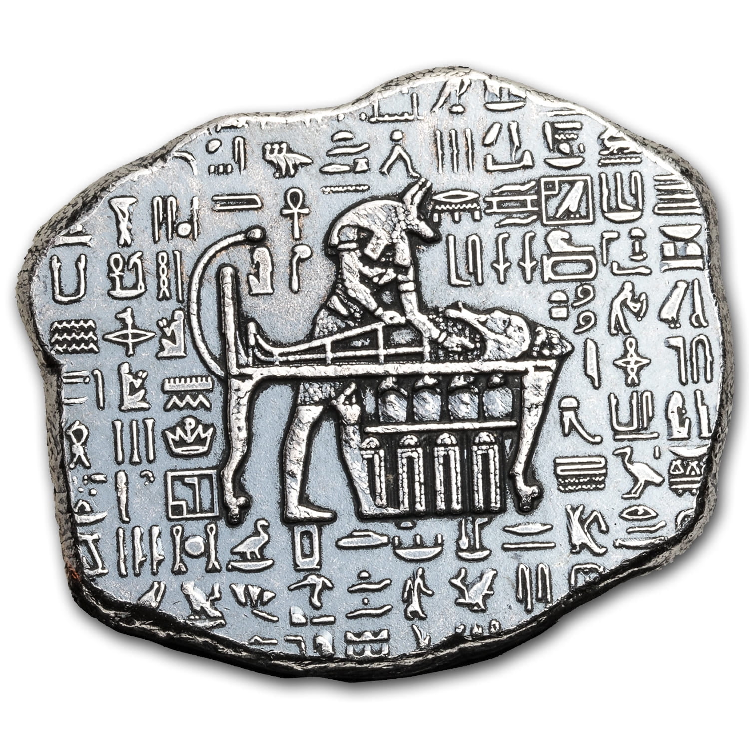 1 oz Hand Poured Silver Relic Bar - Anubis - Walmart.com