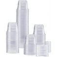 1 oz Jello Shot Cups with Lids, 100 Count Clear Plastic Portion ...