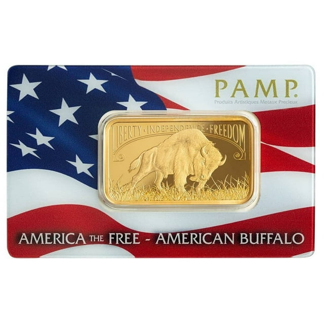 1 oz PAMP Suisse American Buffalo Gold Bar (in Assay) - Walmart.com