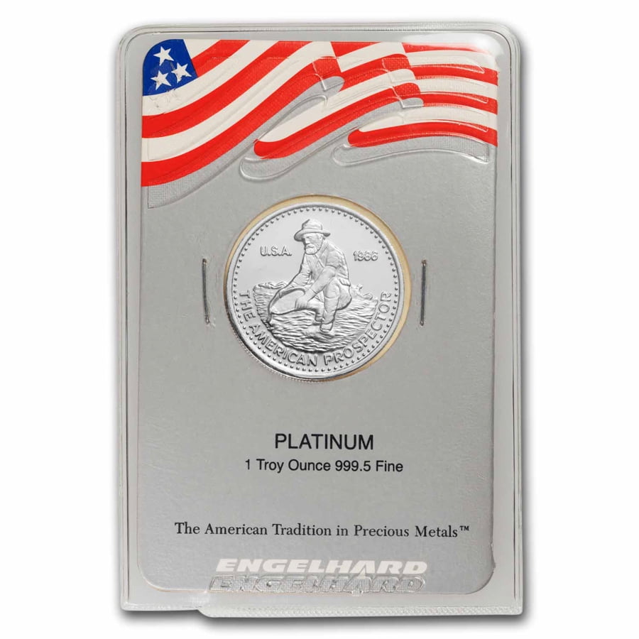 1 oz Platinum Round - Engelhard Prospector (USA Flag Assay) - Walmart.com