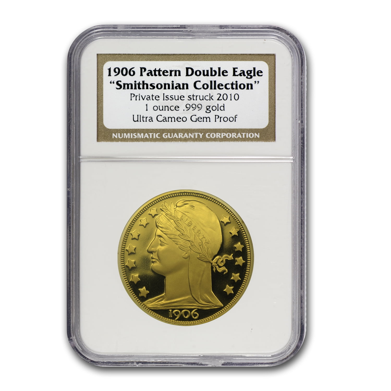 1 oz Proof Gold Round - 1906 Pattern Double Eagle UCAM NGC - Walmart.com