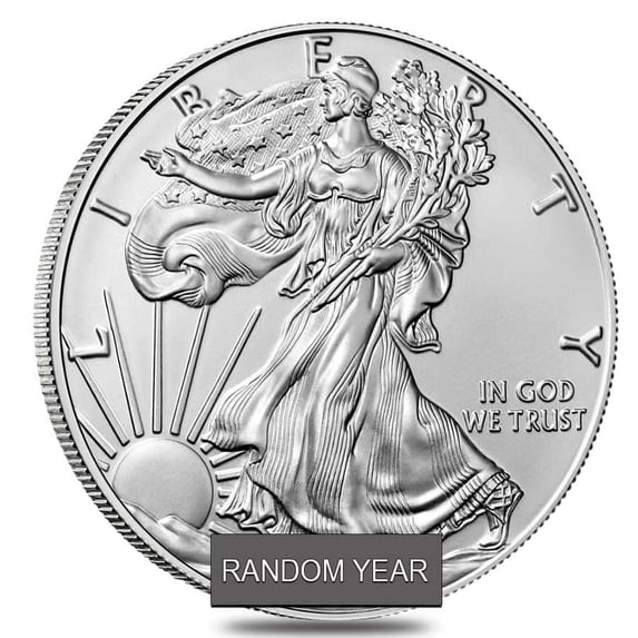 U.S. Mint 1 oz Silver American Eagle Coin, BU Condition, Random Year ...