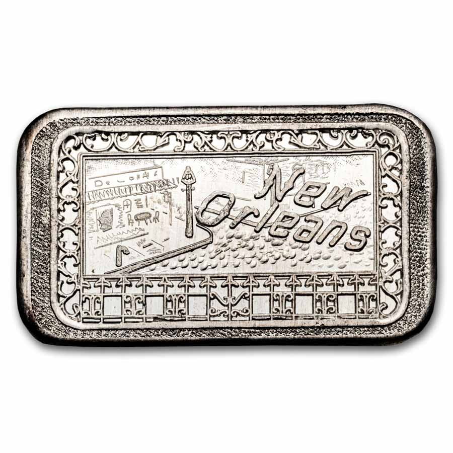 1 oz Silver Art Bar - Mother-Lode Mint (New Orleans) - Walmart.com