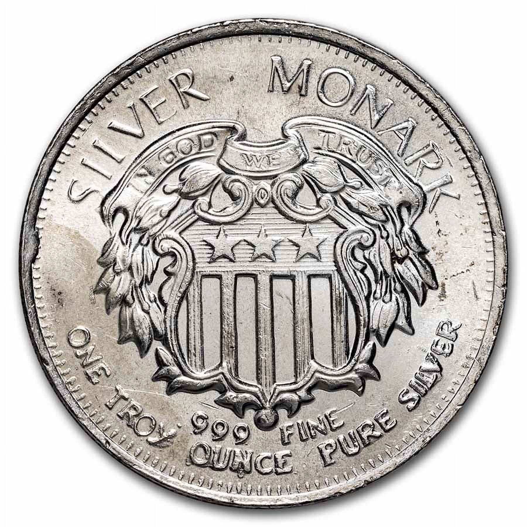 1 oz Silver Art Round - Silver Bullion Exchange (Monark Shield ...