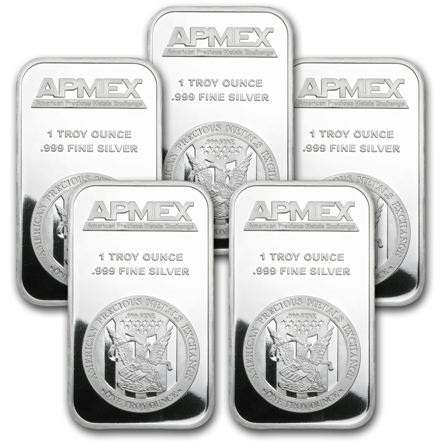 1 oz Silver Bar - APMEX (Lot of 10 Bars) - Walmart.com