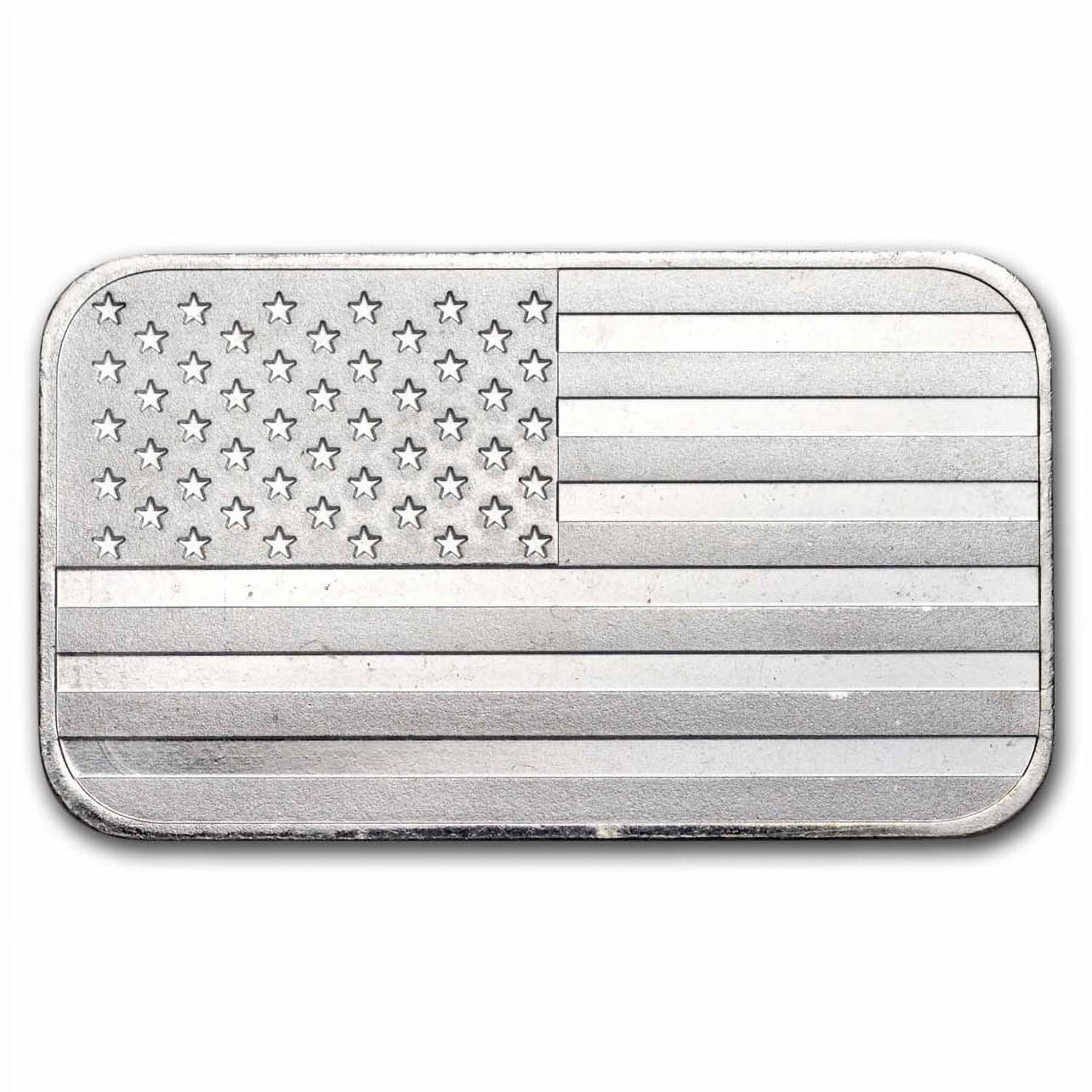 1 oz Silver Bar - American Flag Design - Walmart.com