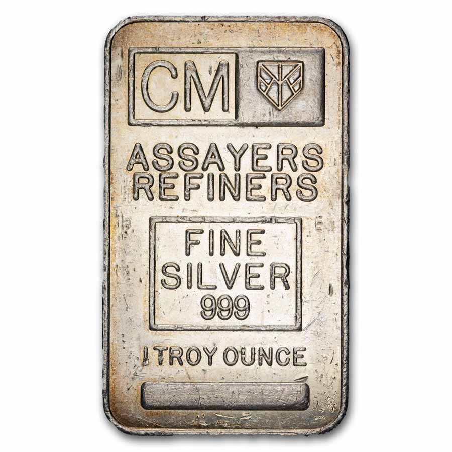 1 oz Silver Bar - Consolidated Assayers Refiners (Random Motif ...