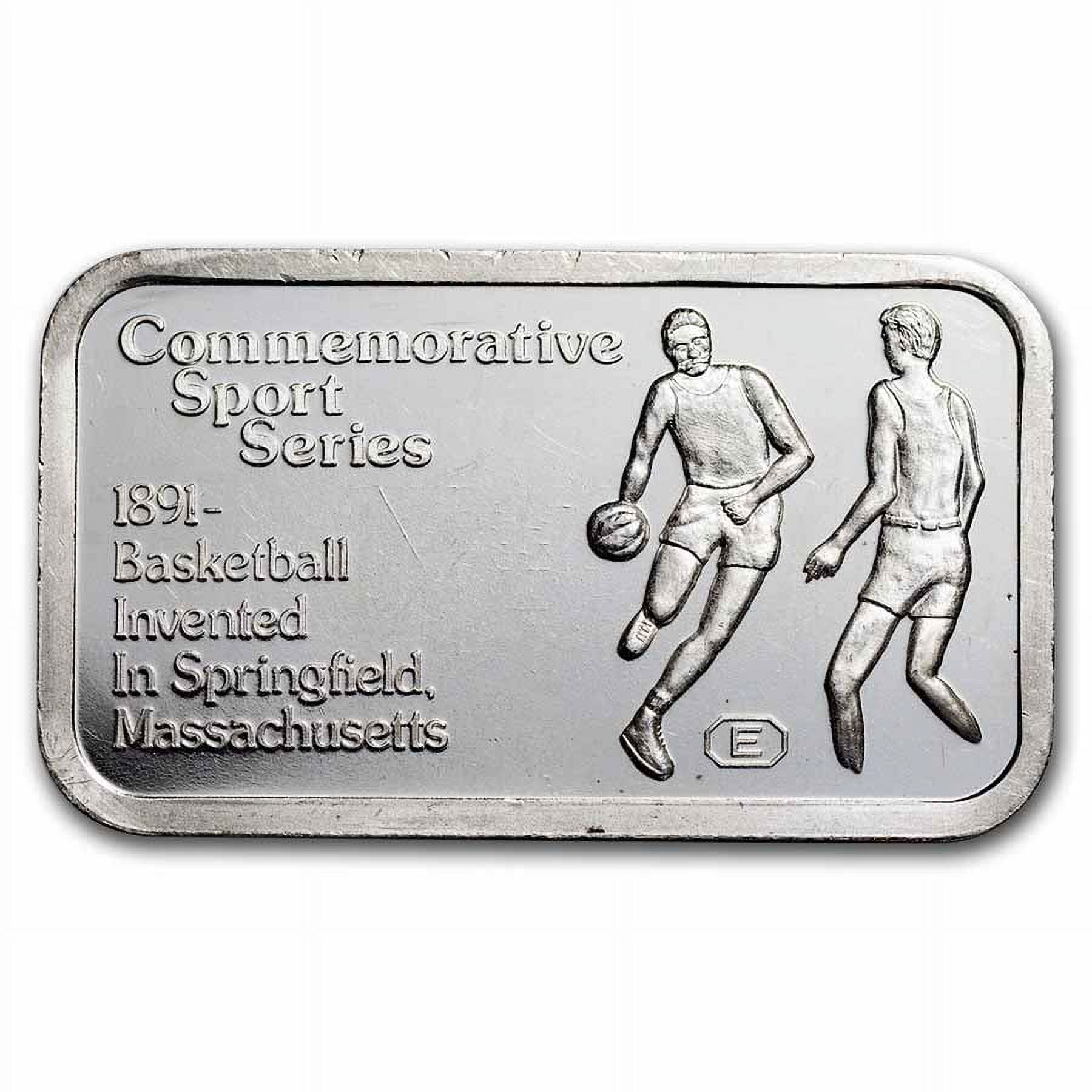 1 oz Silver Bar - Engelhard 1891 - Basketball Invented - Walmart.com