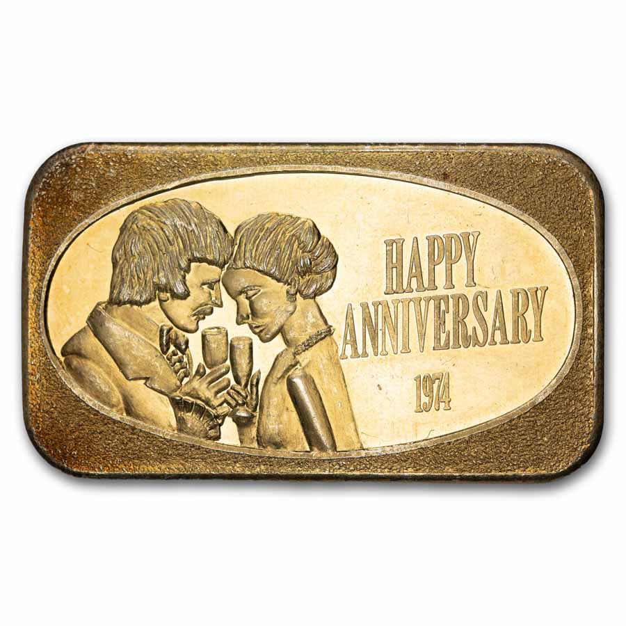 1 oz Silver Bar - Happy Anniversary (U.S. Silver Corporation) - Walmart.com