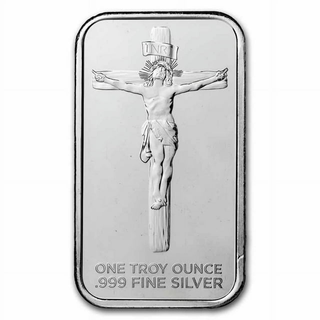 1 Ounce Fine Silver Bar - Jesus Christ Image - Walmart.com