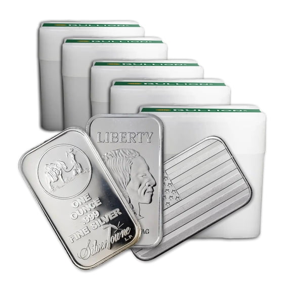 1 oz Silver Bar - Random Design - 100 Bars Total - Walmart - Walmart.com
