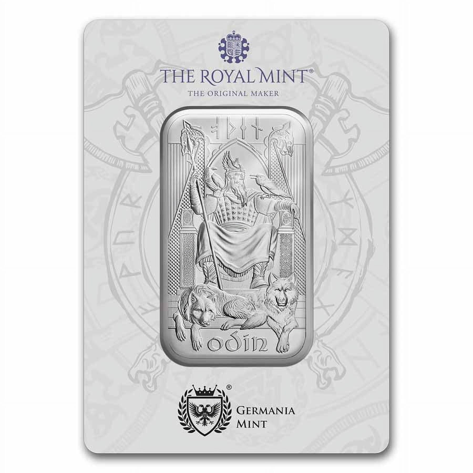 1 oz Silver Bar - The Royal Mint & Germania Mint Norse Gods: Odin ...