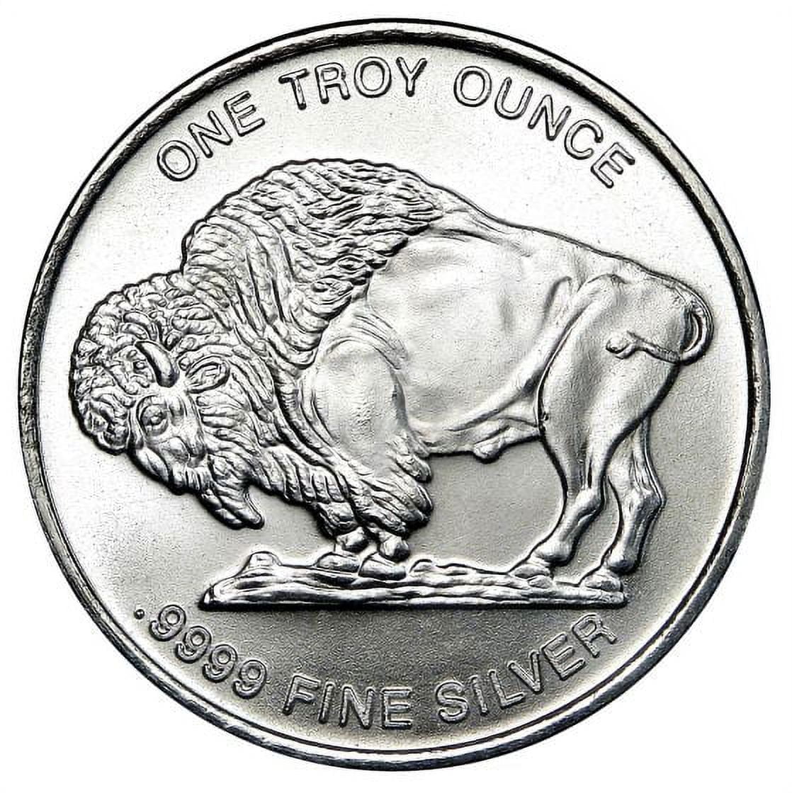 1 oz Silver Buffalo Round- Random Mint - Walmart.com