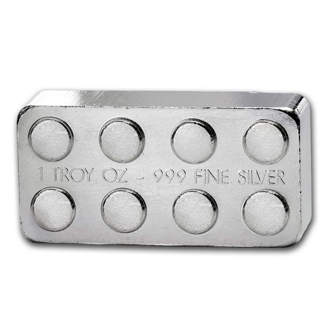 1 oz Silver Building Block Bars (2x4) - Walmart.com