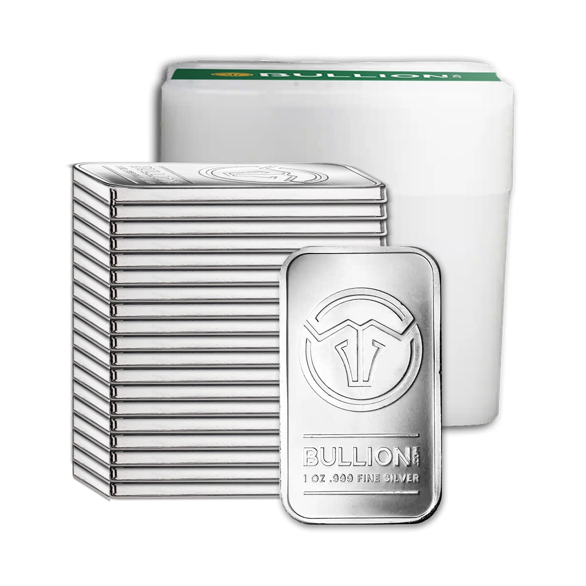 1 oz Silver Bullion Logo Struck Bar - Pack of 20 Bars - Walmart.com