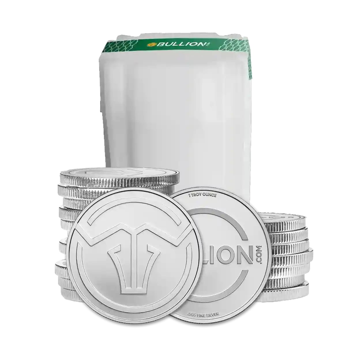 Bullion.com 1 oz Silver Bull Logo Round - Tube of 20 Rounds - Walmart.com