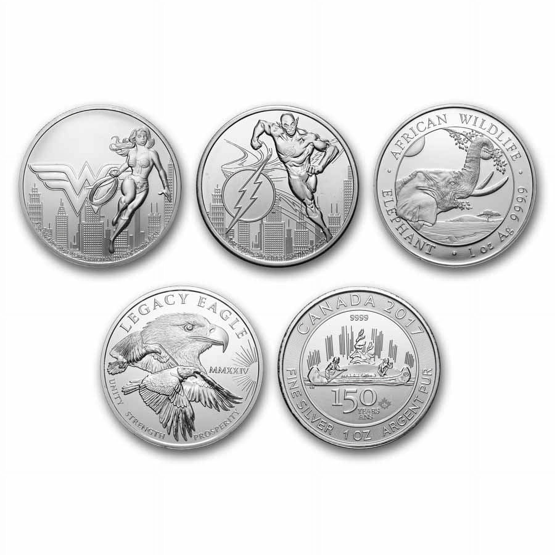 1 oz Fine Silver Coin - Random Government Mint - High Quality ...