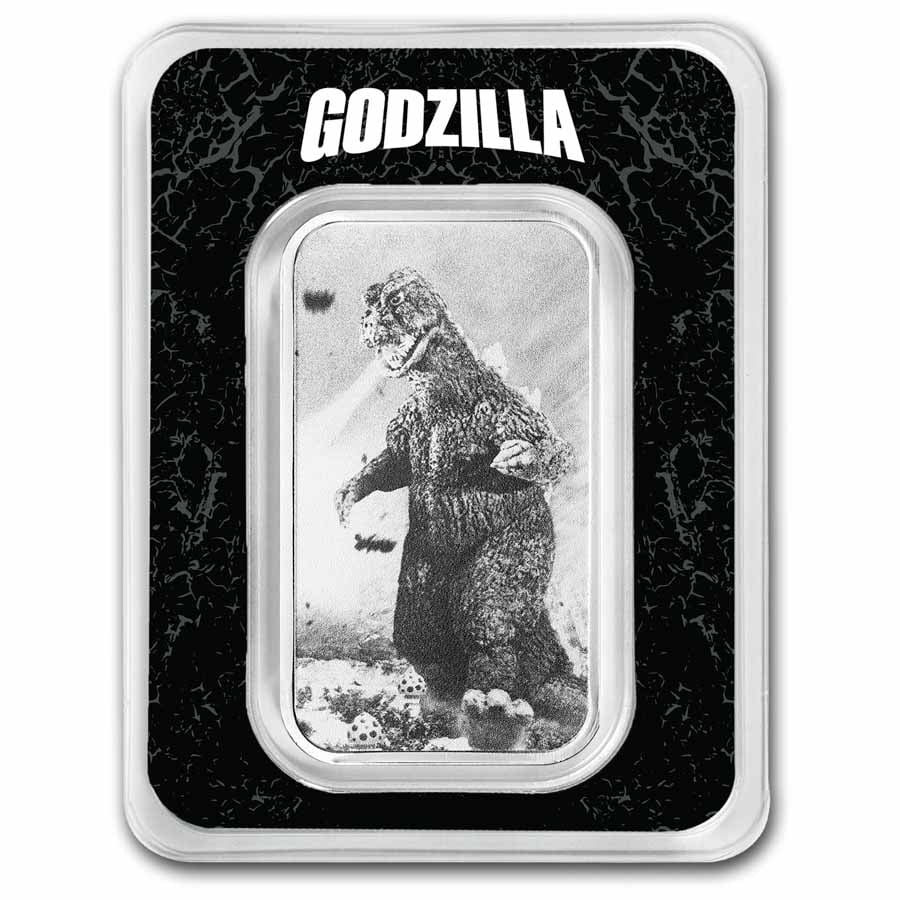 1 oz Silver Colorized Bar - Godzilla 70th Anniversary in TEP - Walmart.com