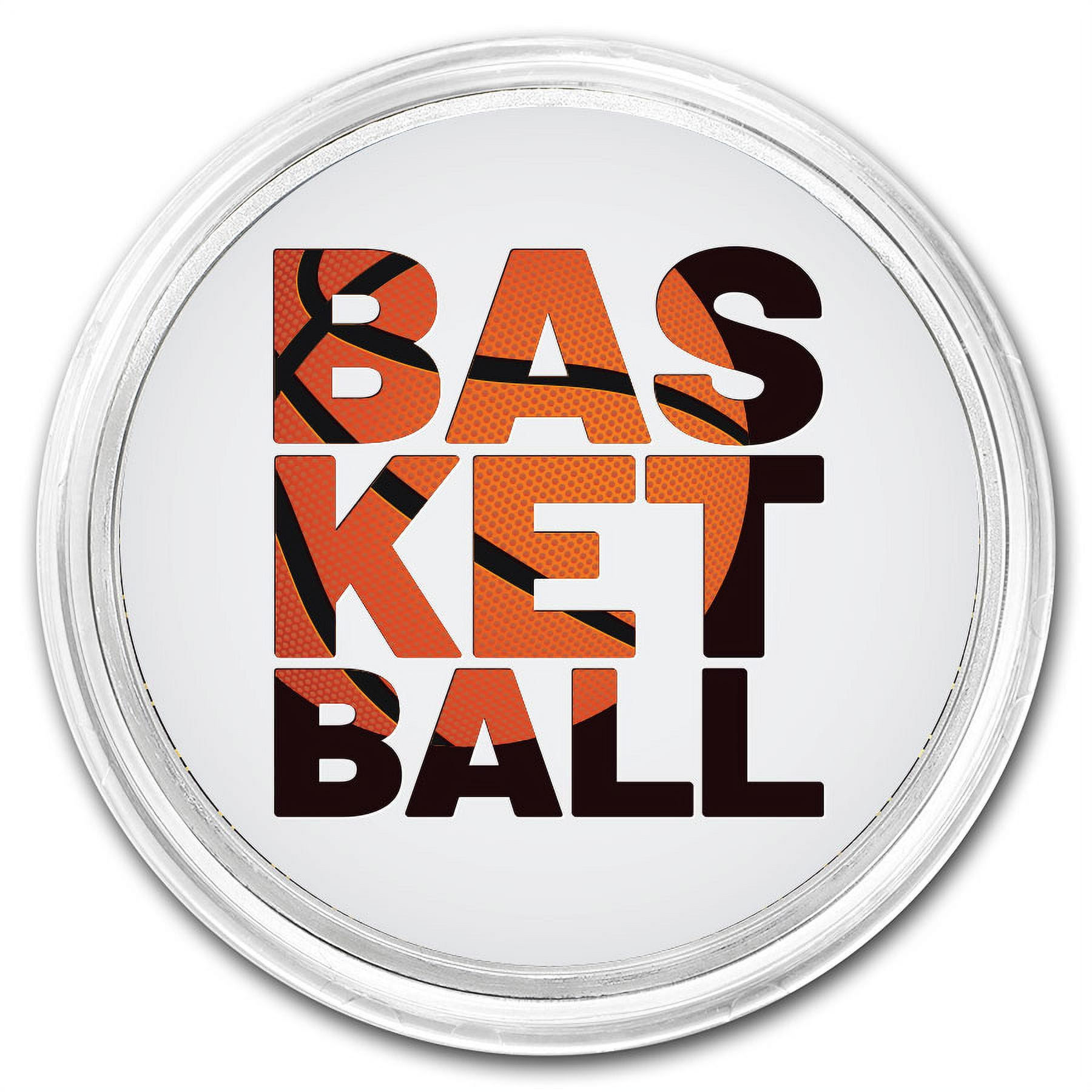 1 oz Silver Colorized Round - APMEX (Basketball, Silhouette) - Walmart.com