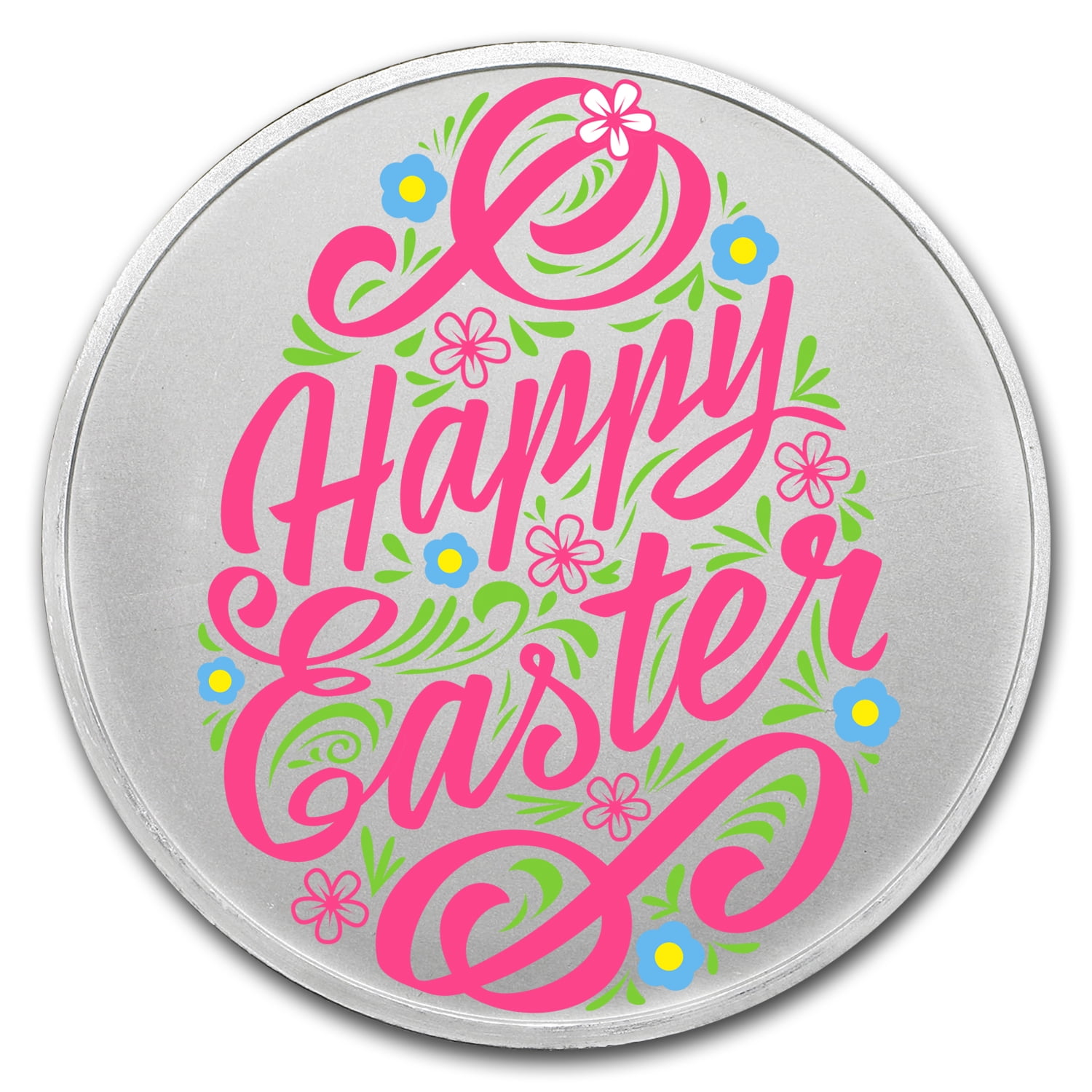 1 oz Silver Colorized Round - APMEX (Happy Easter, Easter Egg ...
