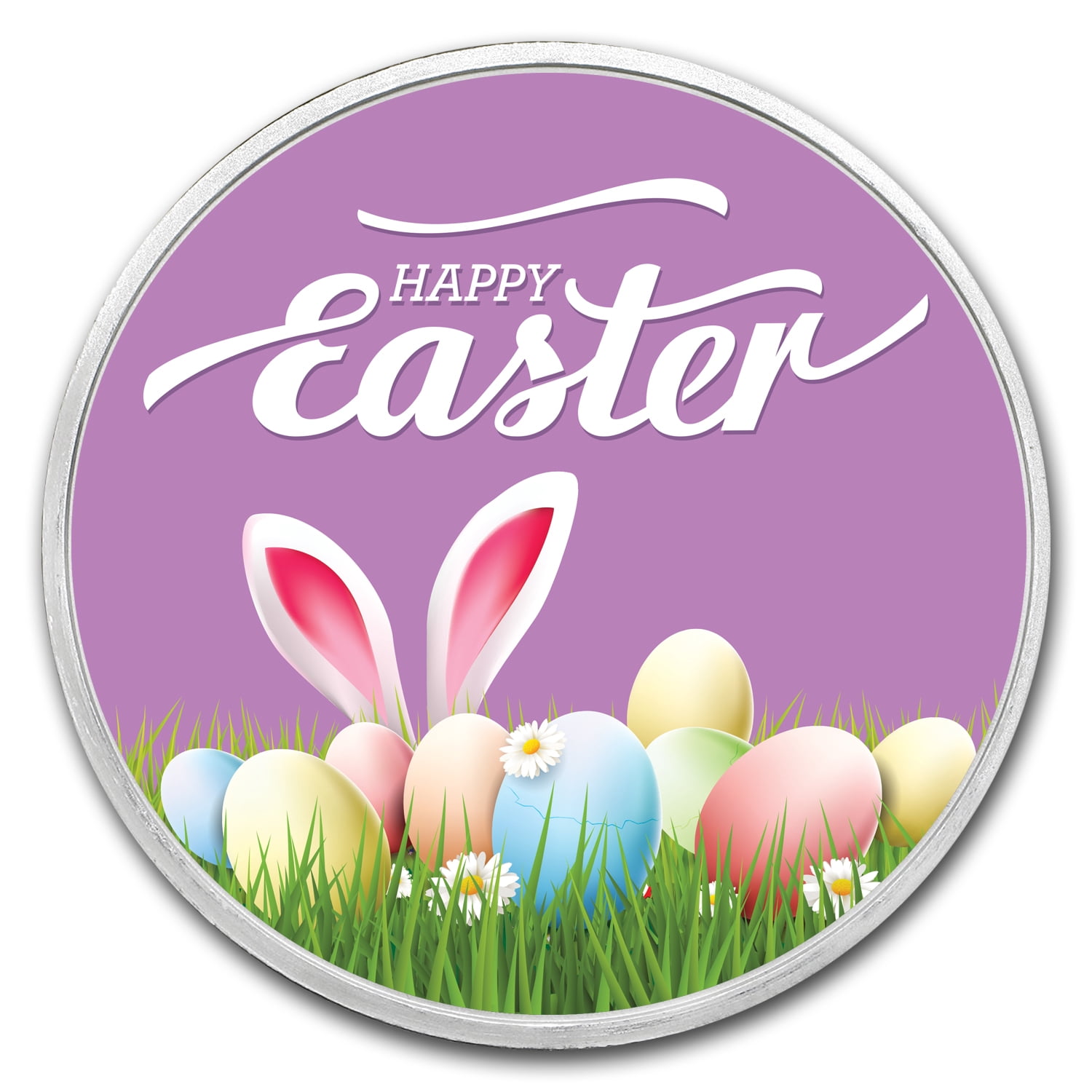 1 oz Silver Colorized Round - APMEX (Happy Easter, Egg Hunt) - Walmart.com