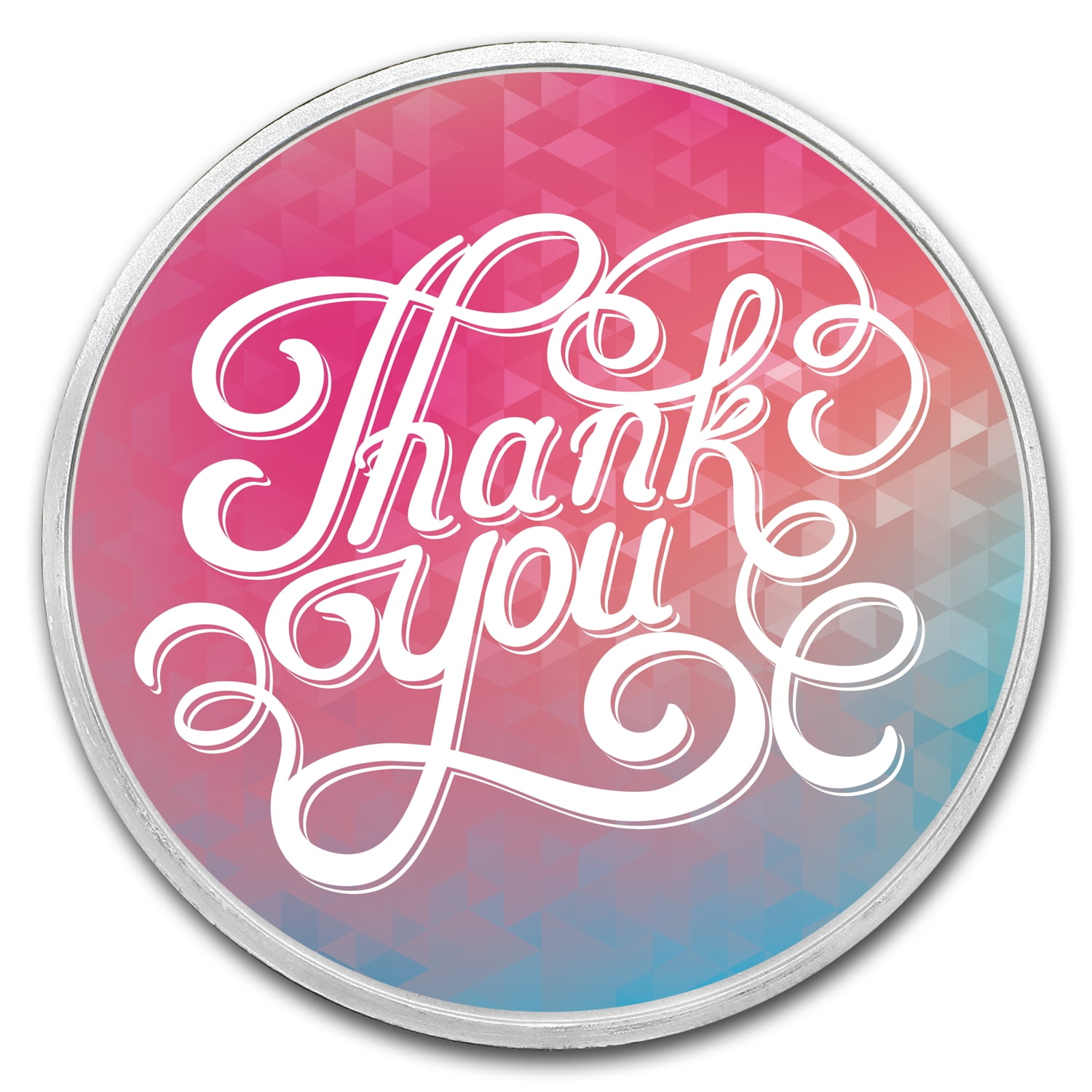 1 oz Silver Colorized Round - APMEX (Thank You - Elegant) - Walmart.com
